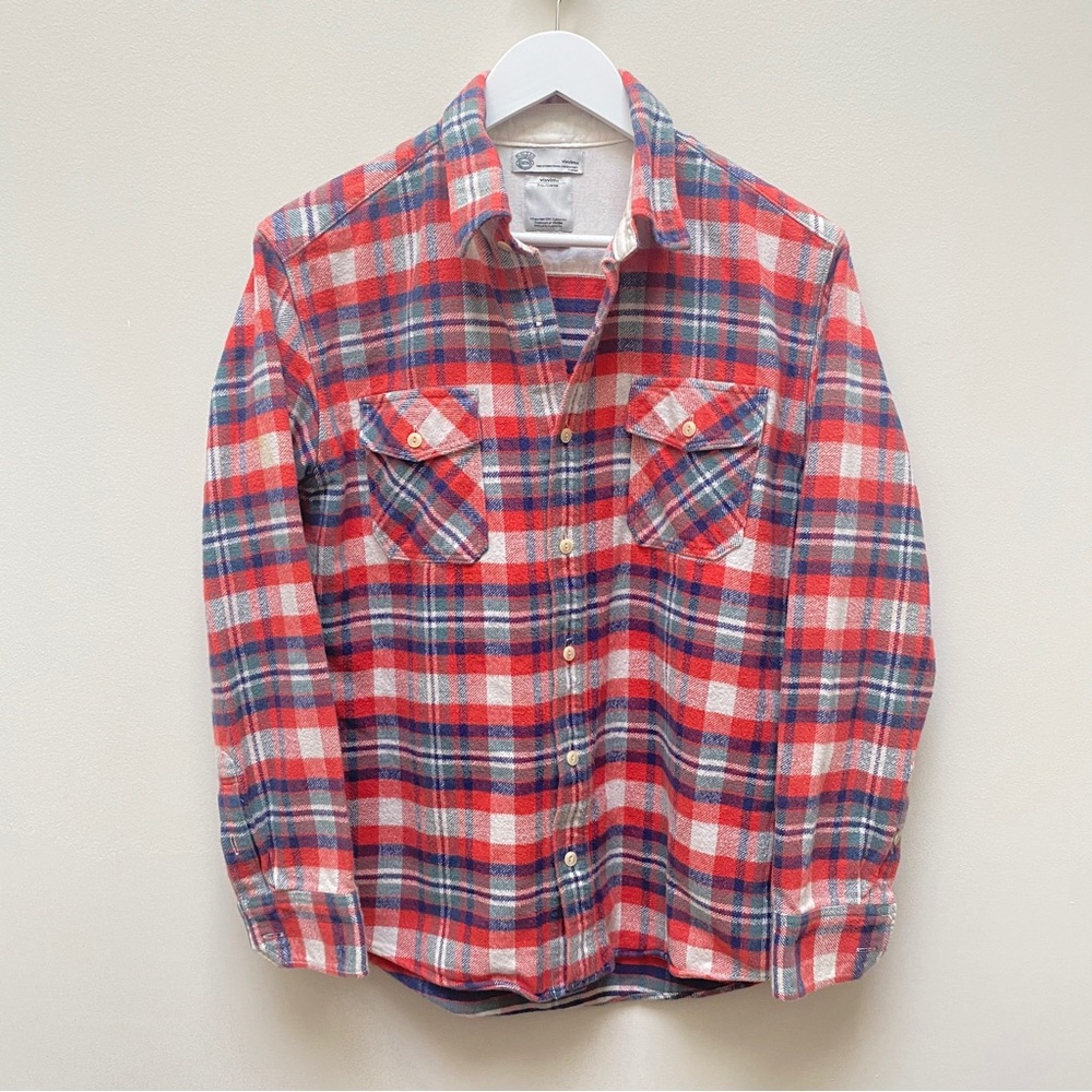 Visvim Plaid Flannel Shirt 100% Egyptian Cotton Size … - Gem